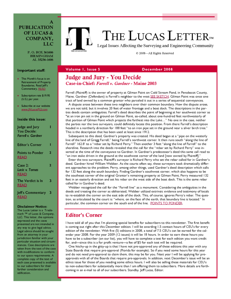 Lucas & Company, LLCRetracement I - Lucas & Company, LLC